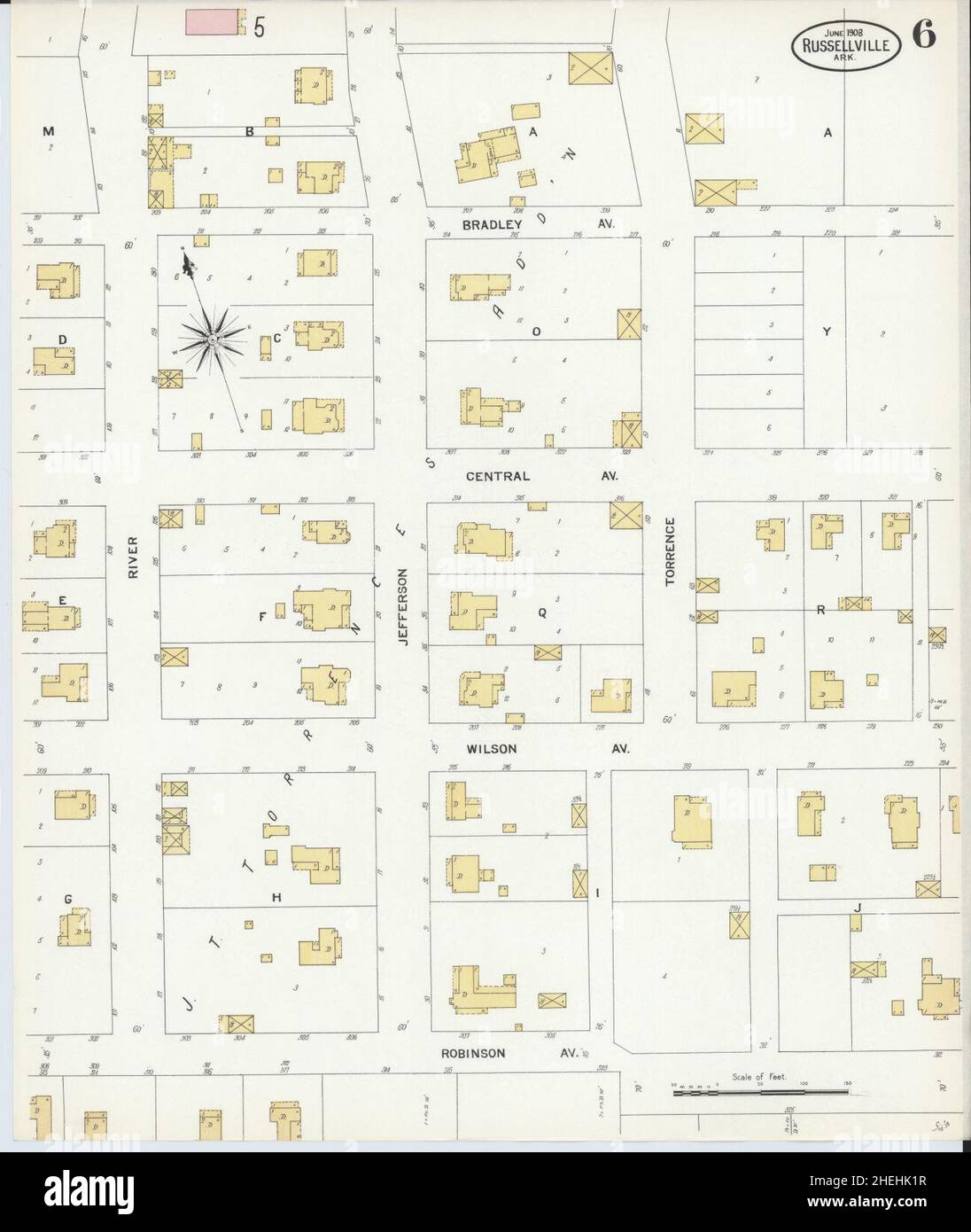 Sanborn Fire Insurance Map from Russellville, Pope County, Arkansas ...