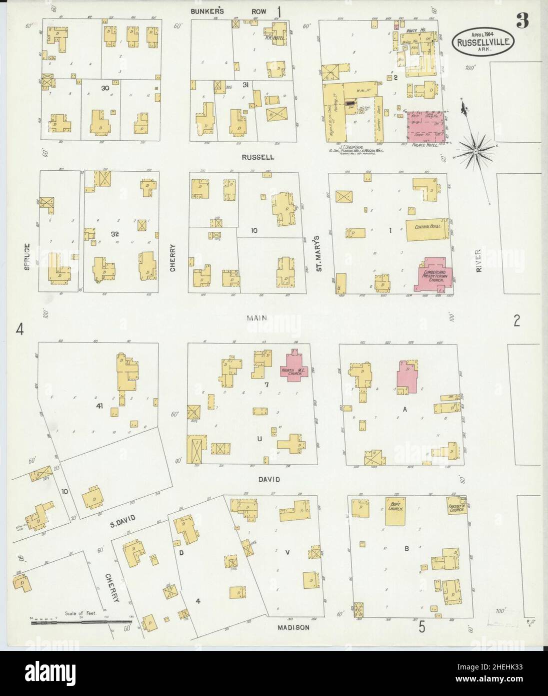 Map of russellville hi-res stock photography and images - Alamy
