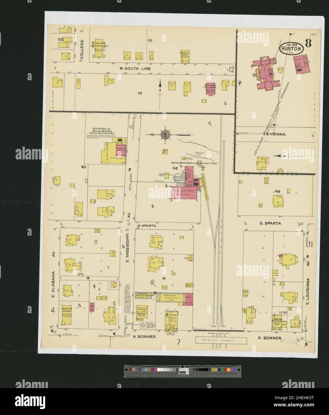 Map of ruston hi-res stock photography and images - Alamy