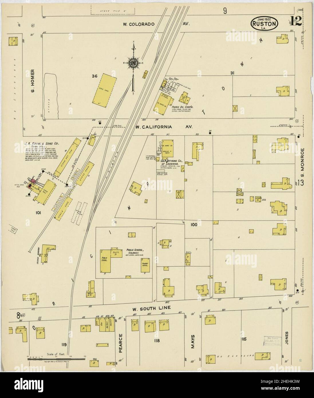 Ruston louisiana map hi-res stock photography and images - Alamy