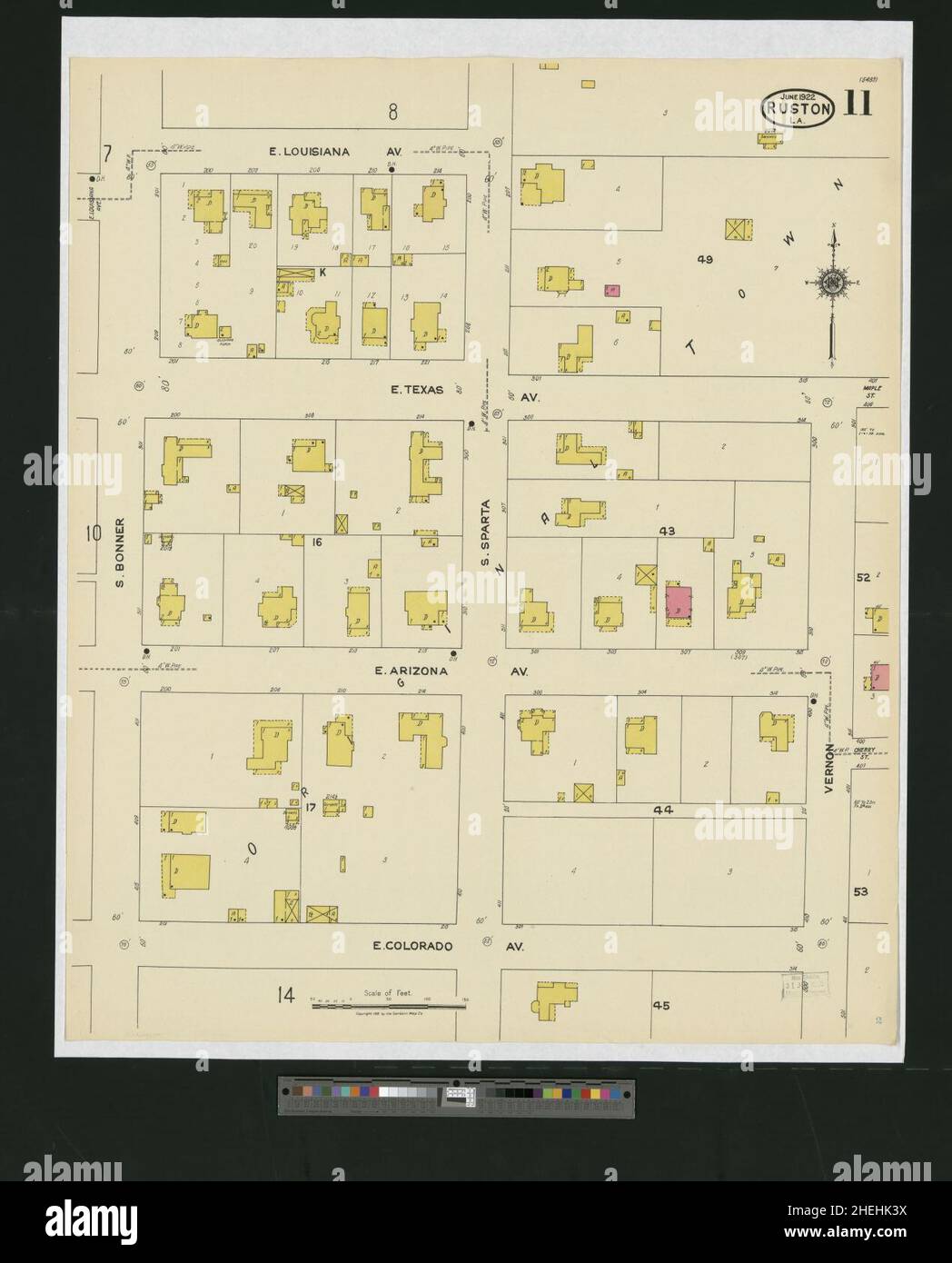 Map of ruston hi-res stock photography and images - Alamy