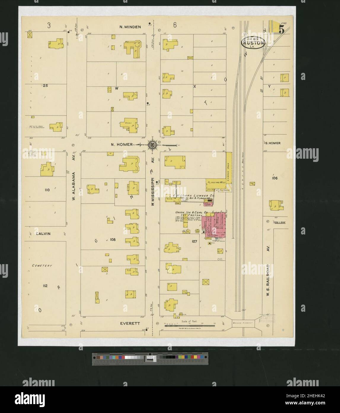 Map of ruston hi-res stock photography and images - Alamy