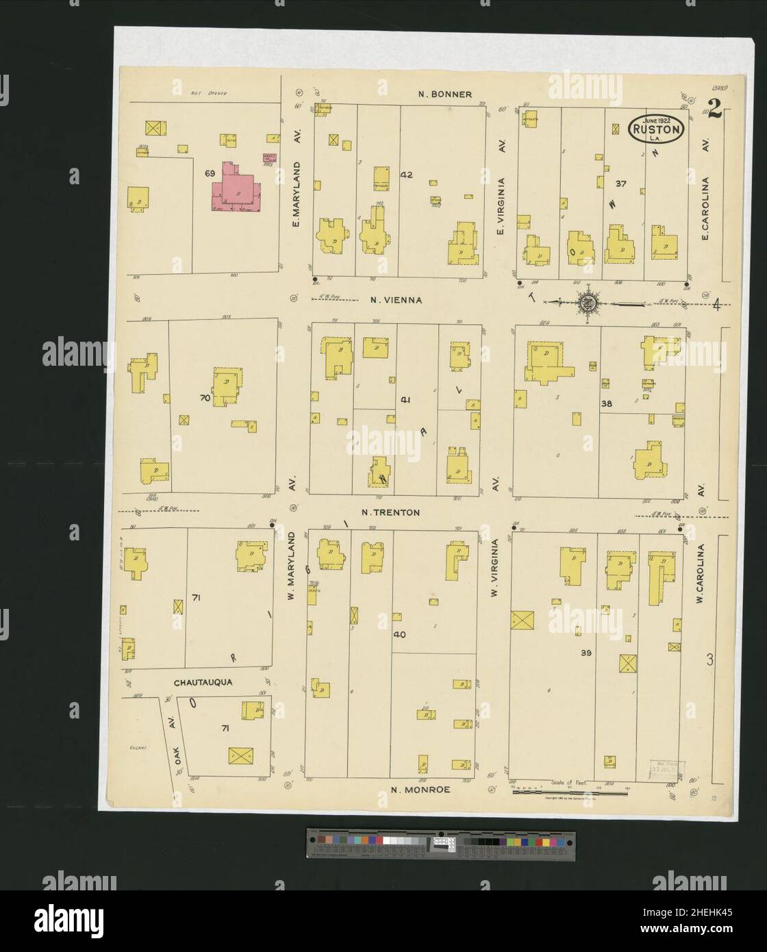 Map of ruston hi-res stock photography and images - Alamy