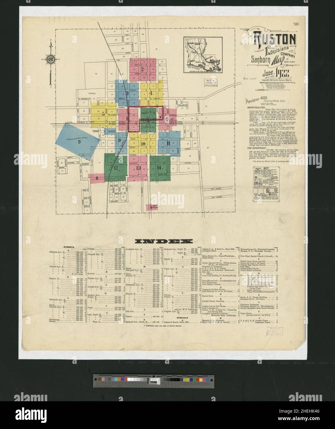 Ruston louisiana map hi-res stock photography and images - Alamy