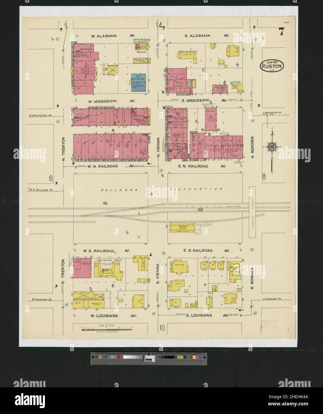 Map of ruston hi-res stock photography and images - Alamy