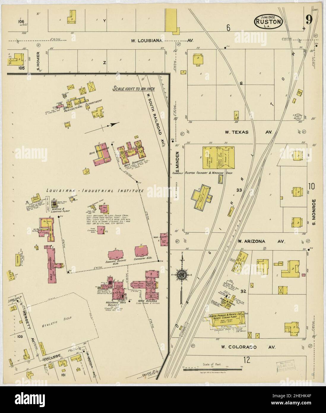 Ruston louisiana map hi-res stock photography and images - Alamy