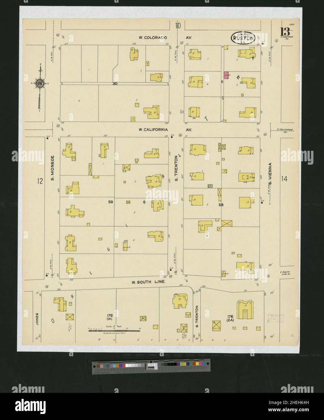 Ruston louisiana map hi-res stock photography and images - Alamy