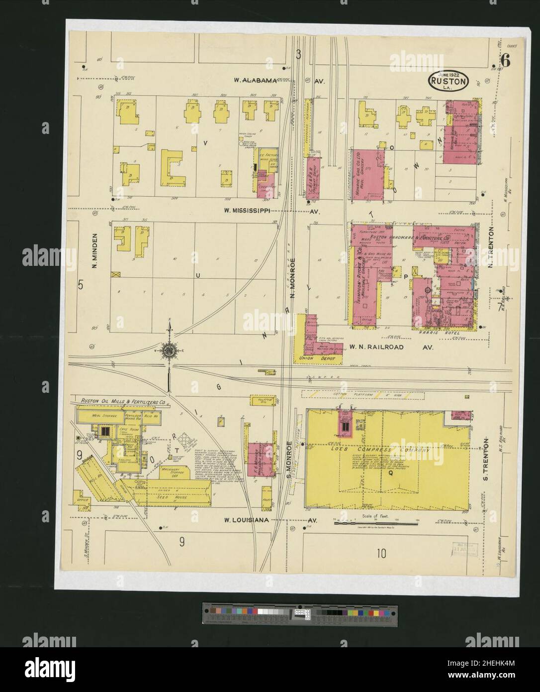 Ruston louisiana map hi-res stock photography and images - Alamy