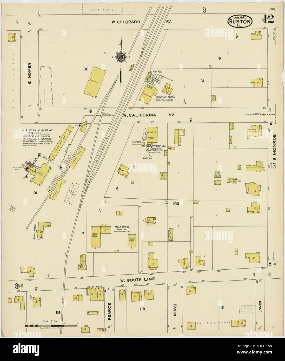 Ruston louisiana map hi-res stock photography and images - Alamy