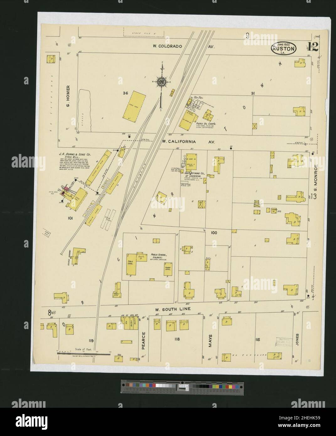 Map of ruston hi-res stock photography and images - Alamy