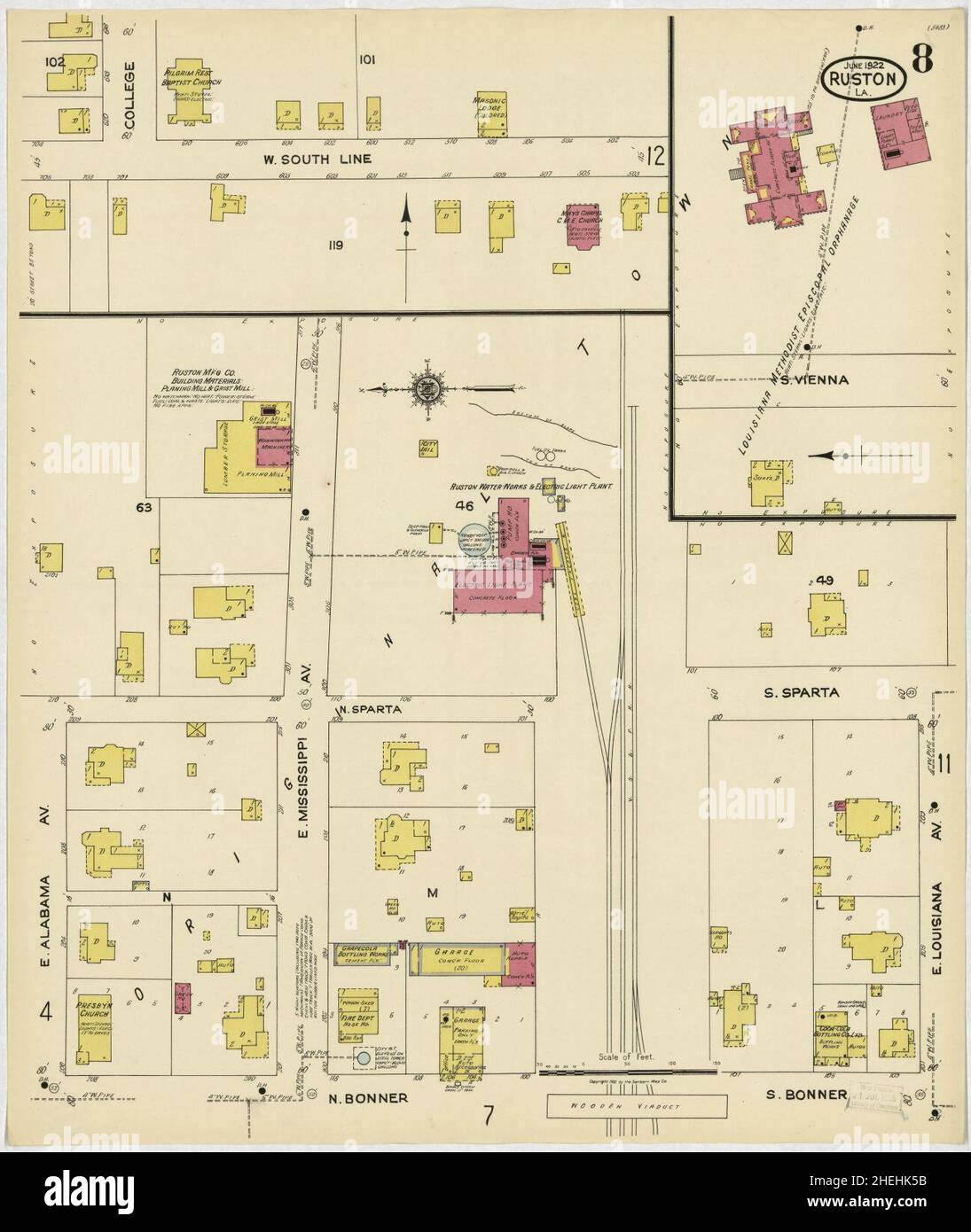 Ruston louisiana map hi-res stock photography and images - Alamy
