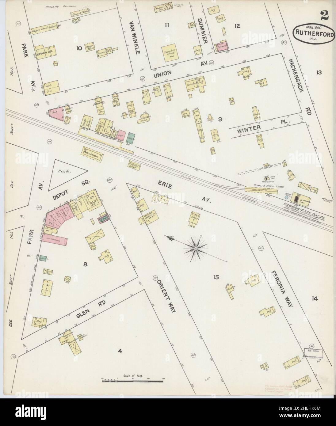 Rutherford county map hi-res stock photography and images - Alamy