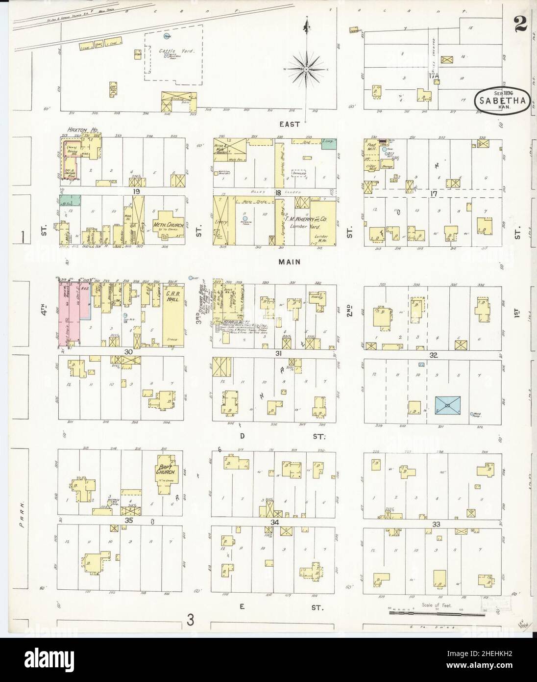 Map of sabetha hi-res stock photography and images - Alamy