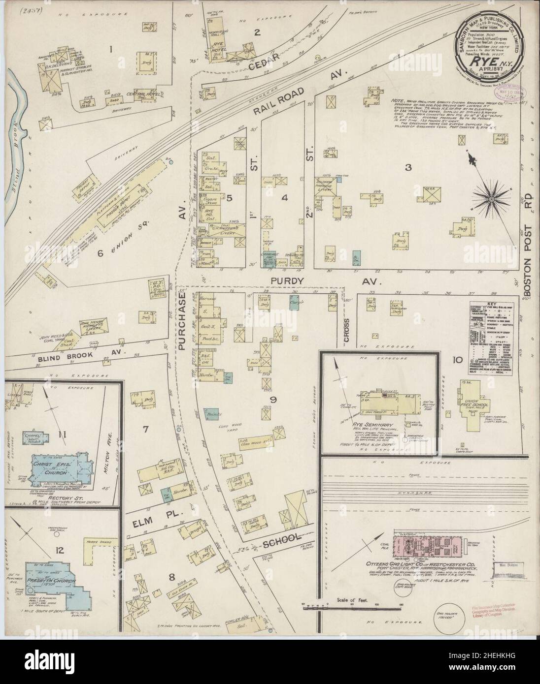 Map of rye hi-res stock photography and images - Alamy