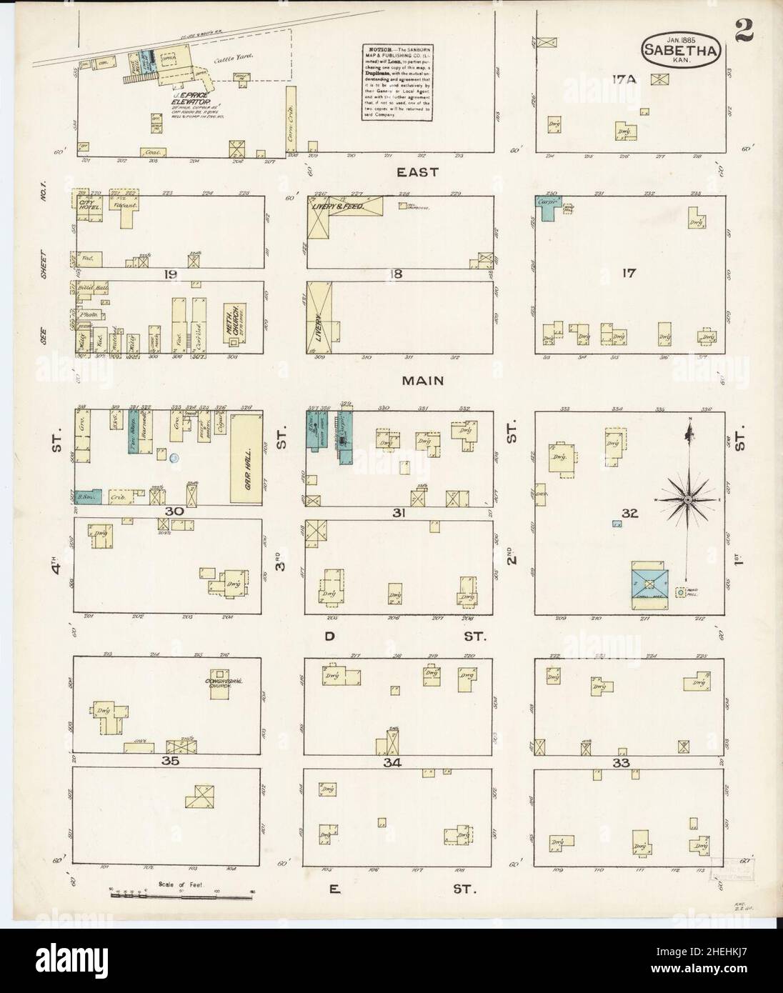 Map of sabetha hi-res stock photography and images - Alamy