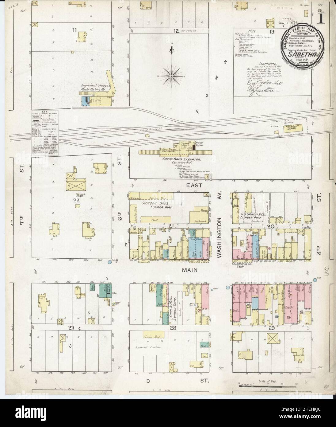 Map of sabetha hi-res stock photography and images - Alamy