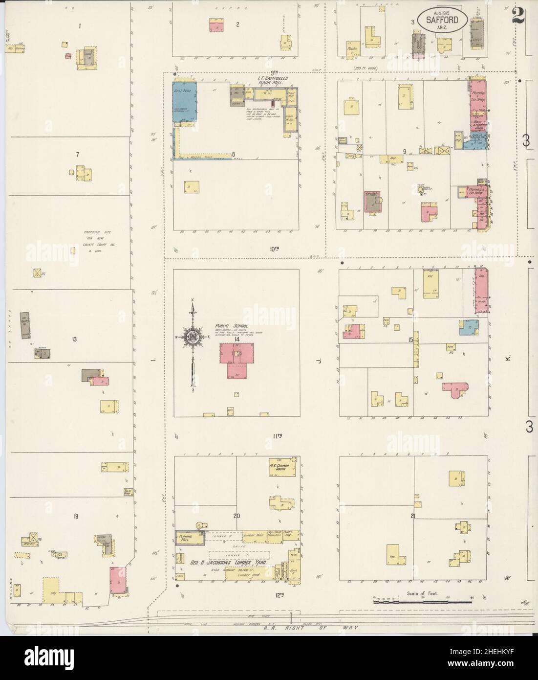 Graham county map hi-res stock photography and images - Alamy
