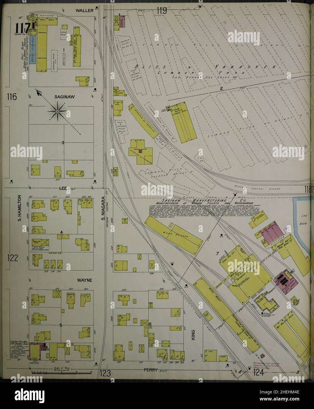 Map of saginaw hi-res stock photography and images - Alamy