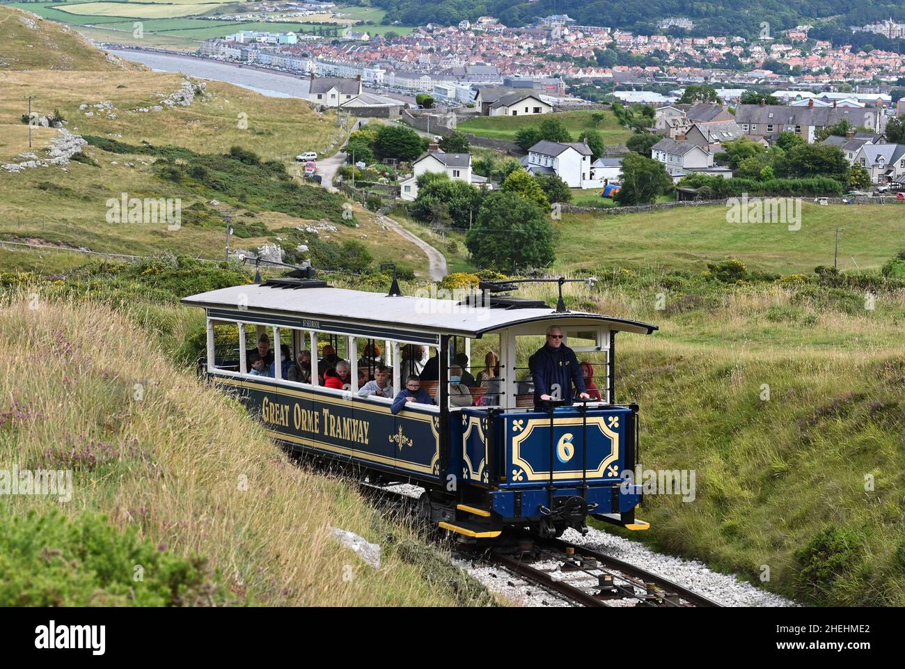 Great Orme Tramway The Great Orme Llandudno August 2021 Stock Photo