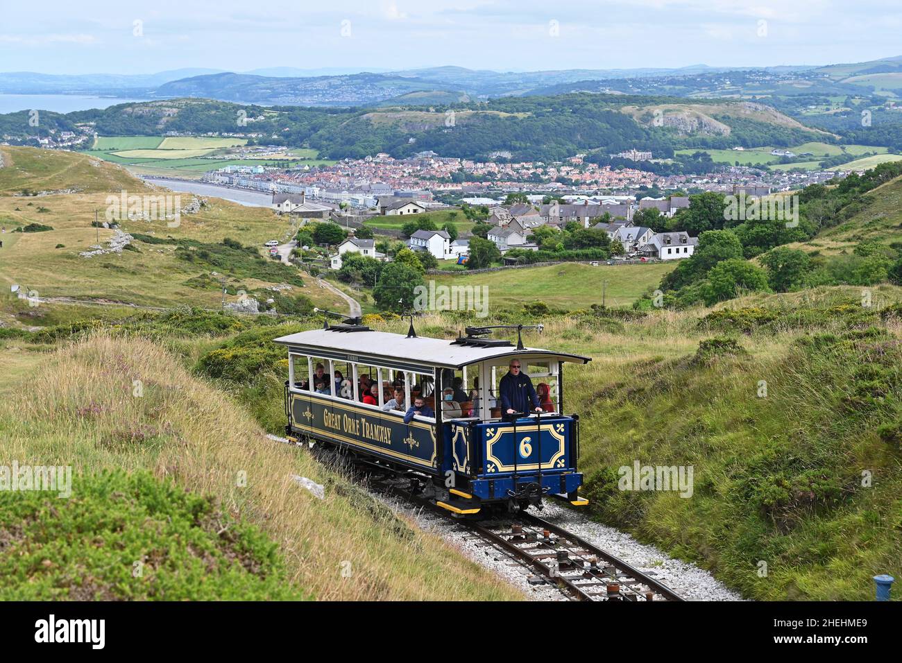 Great Orme Tramway The Great Orme Llandudno August 2021 Stock Photo