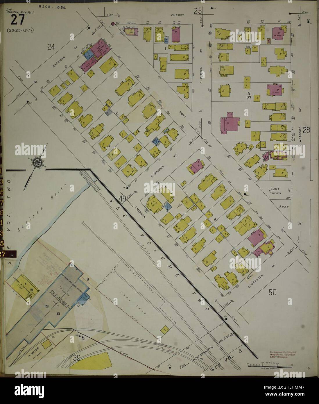 Map of saginaw hi-res stock photography and images - Alamy