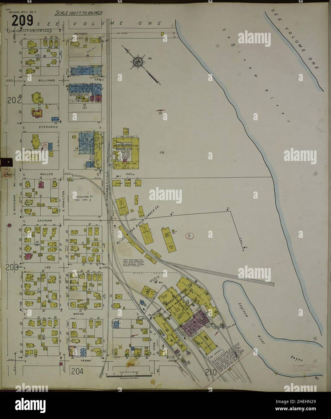 Map of saginaw hi-res stock photography and images - Alamy