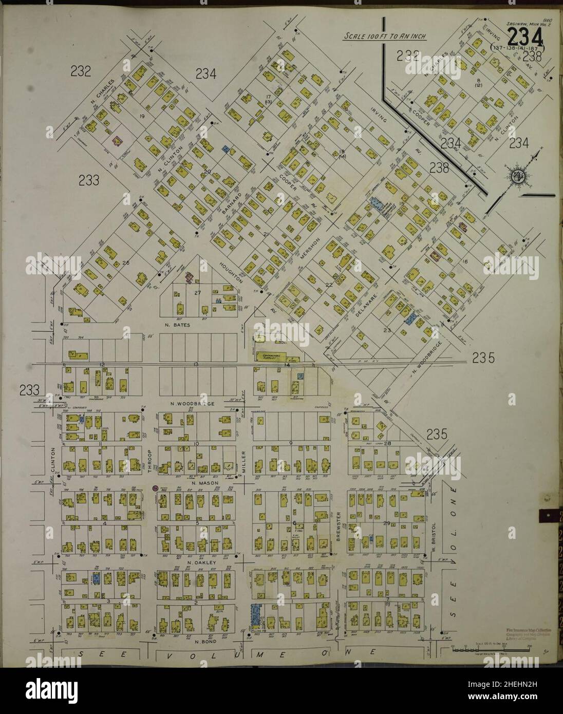 Map of saginaw hi-res stock photography and images - Alamy