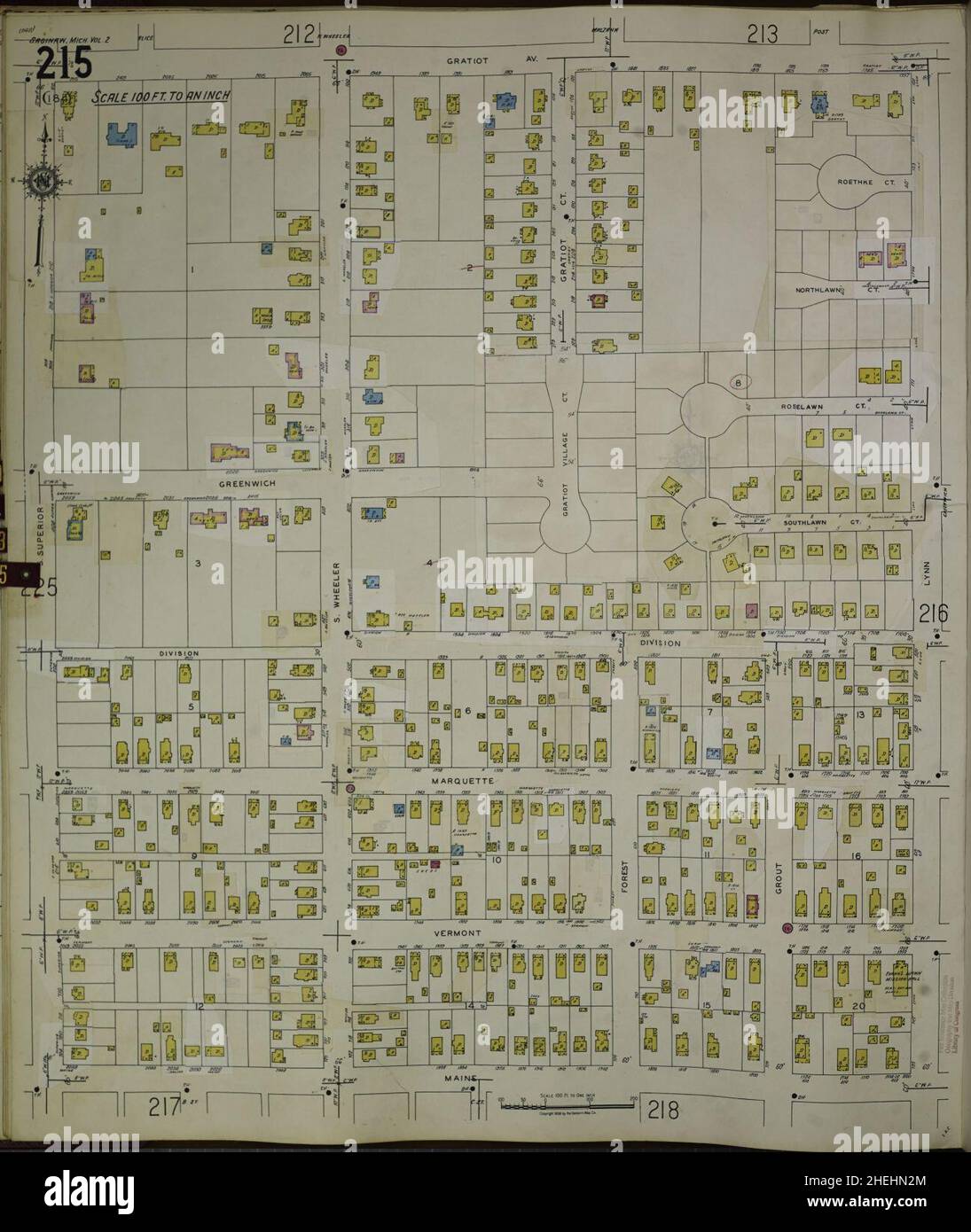 Map of saginaw michigan hi-res stock photography and images - Alamy