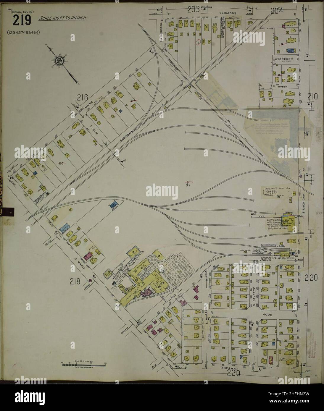 Map of saginaw hi-res stock photography and images - Alamy