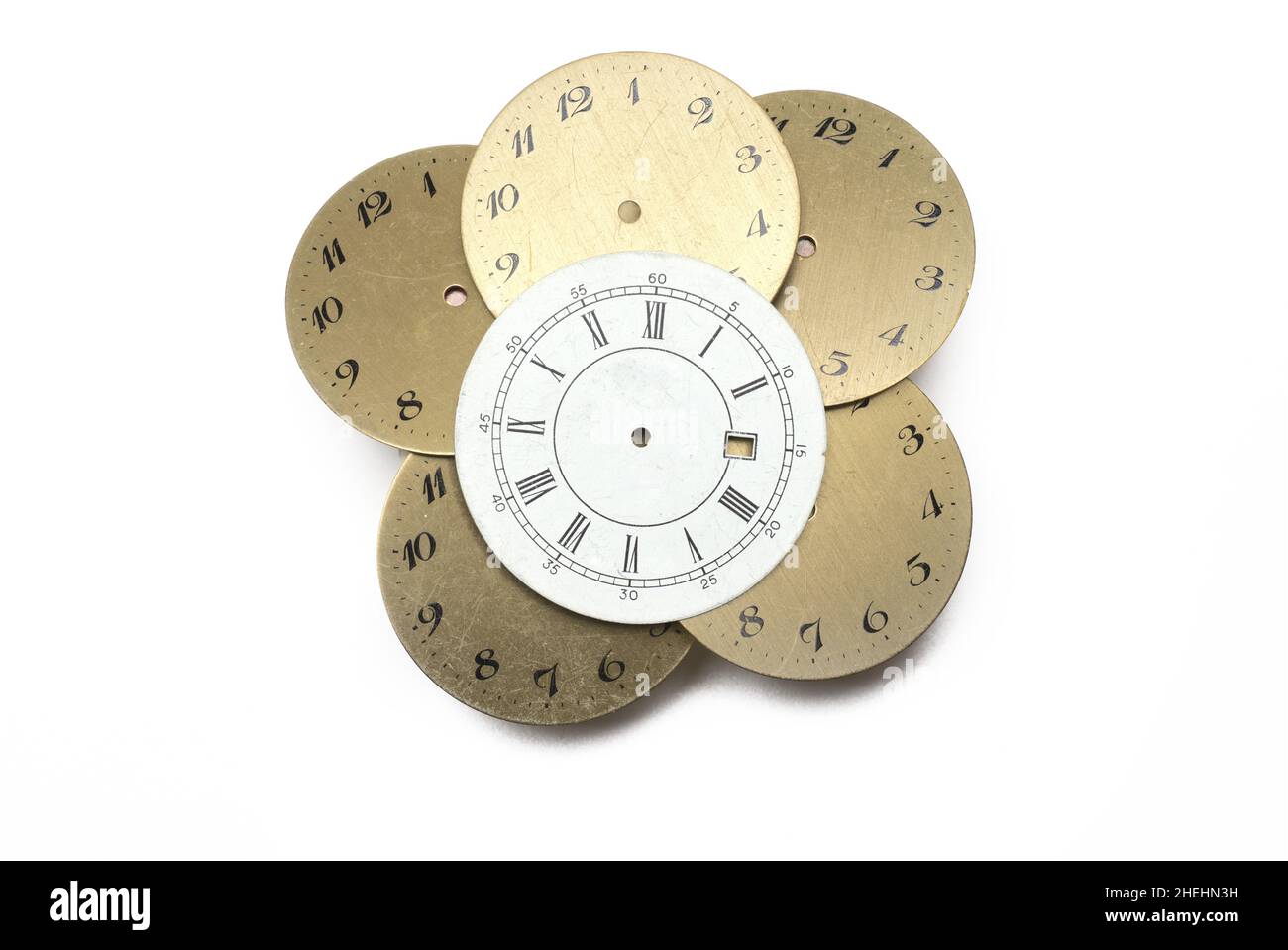 Old clocks stacked up hi-res stock photography and images - Alamy