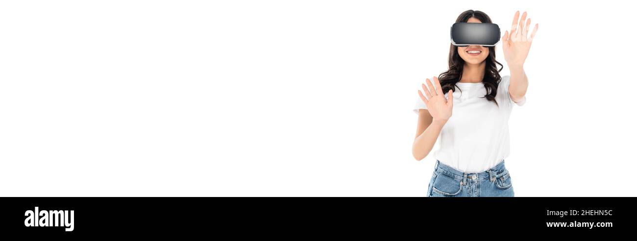 Vr gaming banner virtual Cut Out Stock Images & Pictures - Alamy