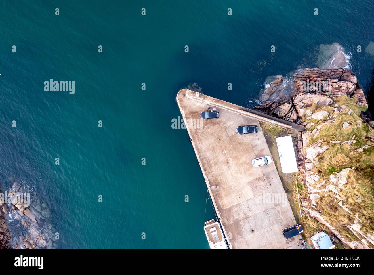 Aerial view of Kincasslagh in County Donegal - Ireland Stock Photo - Alamy