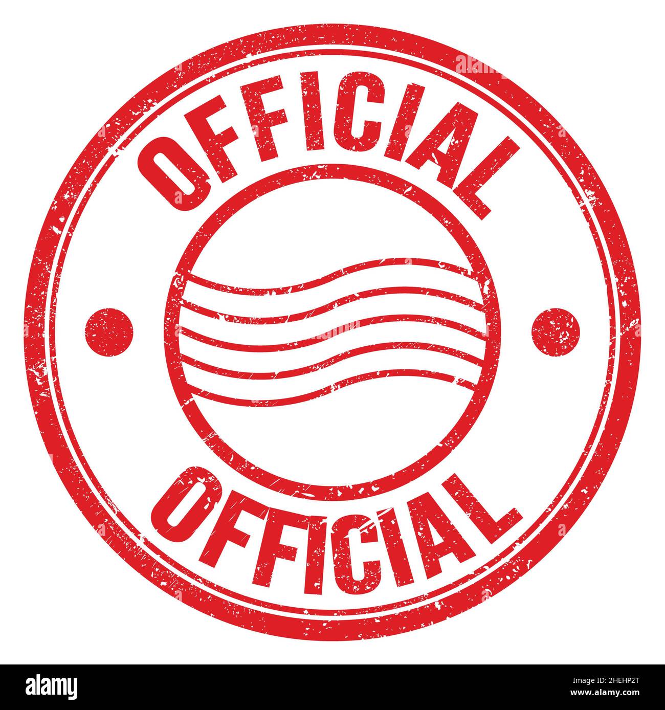 OFFICIAL word written on red round postal stamp sign Stock Photo - Alamy