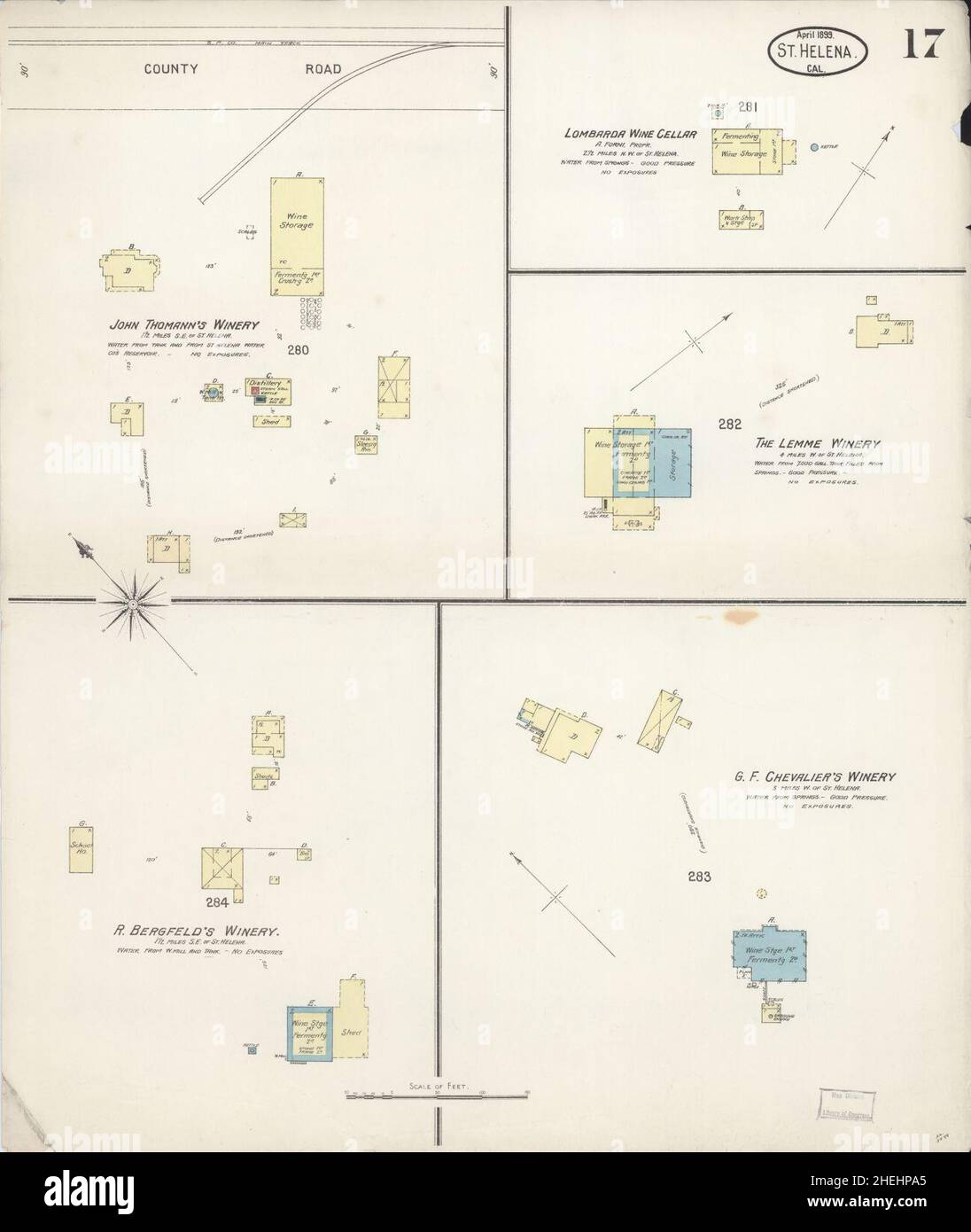 Sanborn Fire Insurance Map from Saint Helena, Napa County, California ...