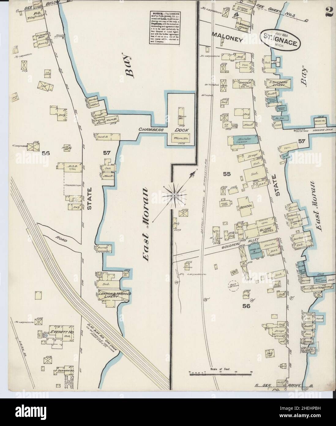 Ignace map hi-res stock photography and images - Alamy