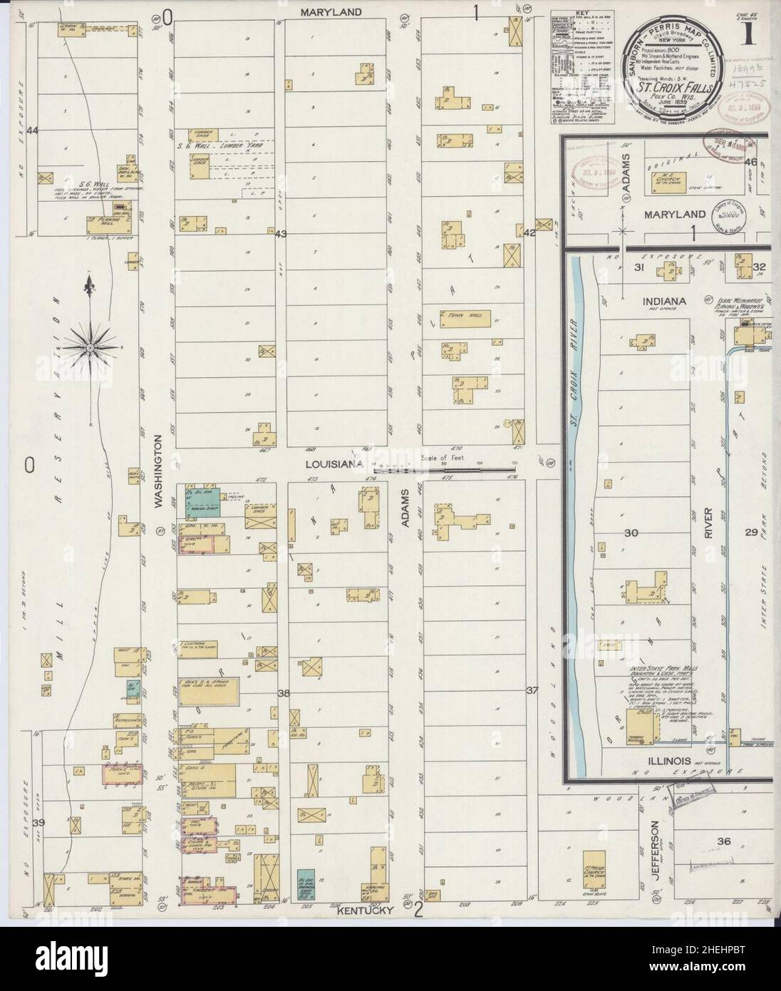 Map of saint croix hi-res stock photography and images - Alamy