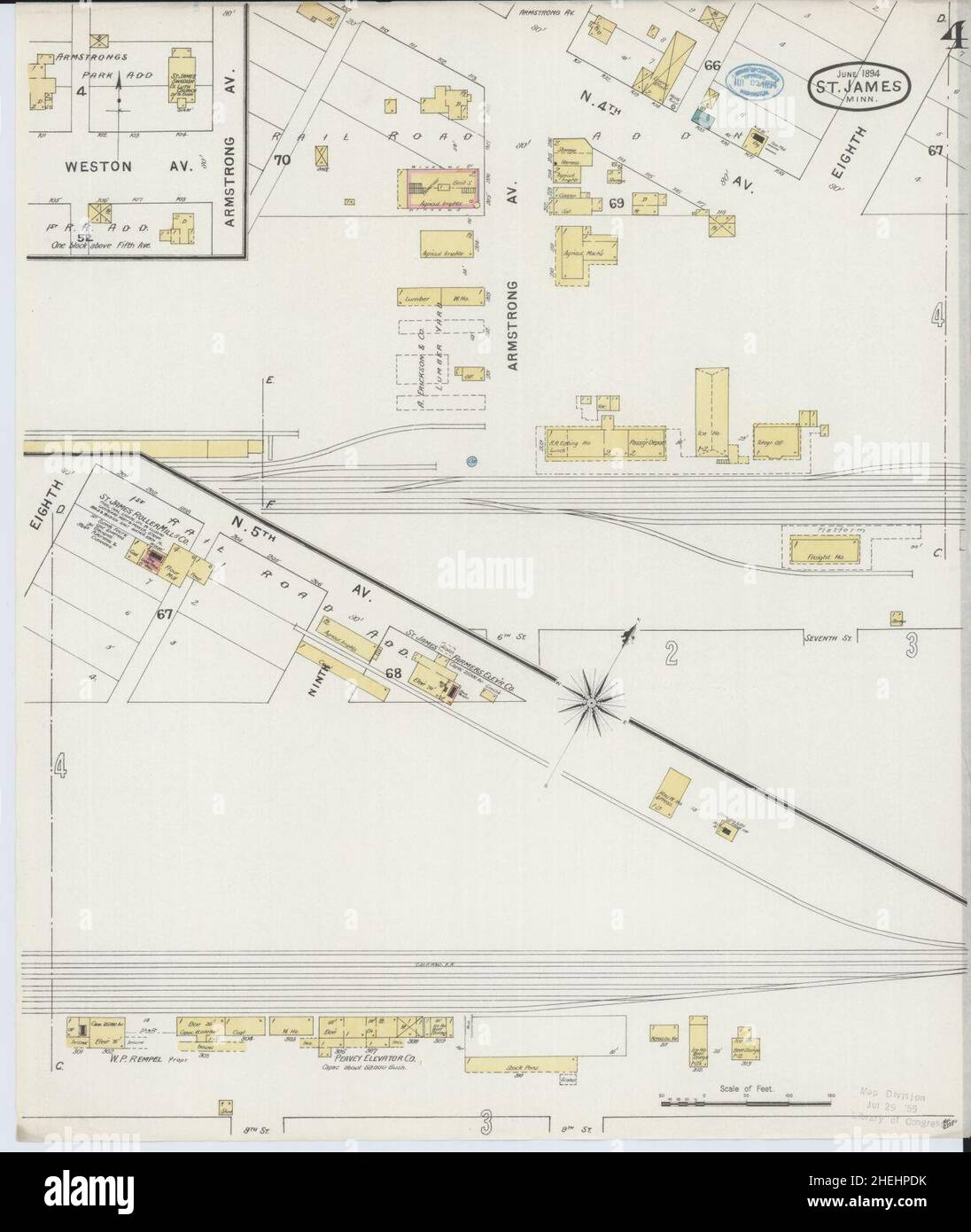 Watonwan county map hi-res stock photography and images - Alamy