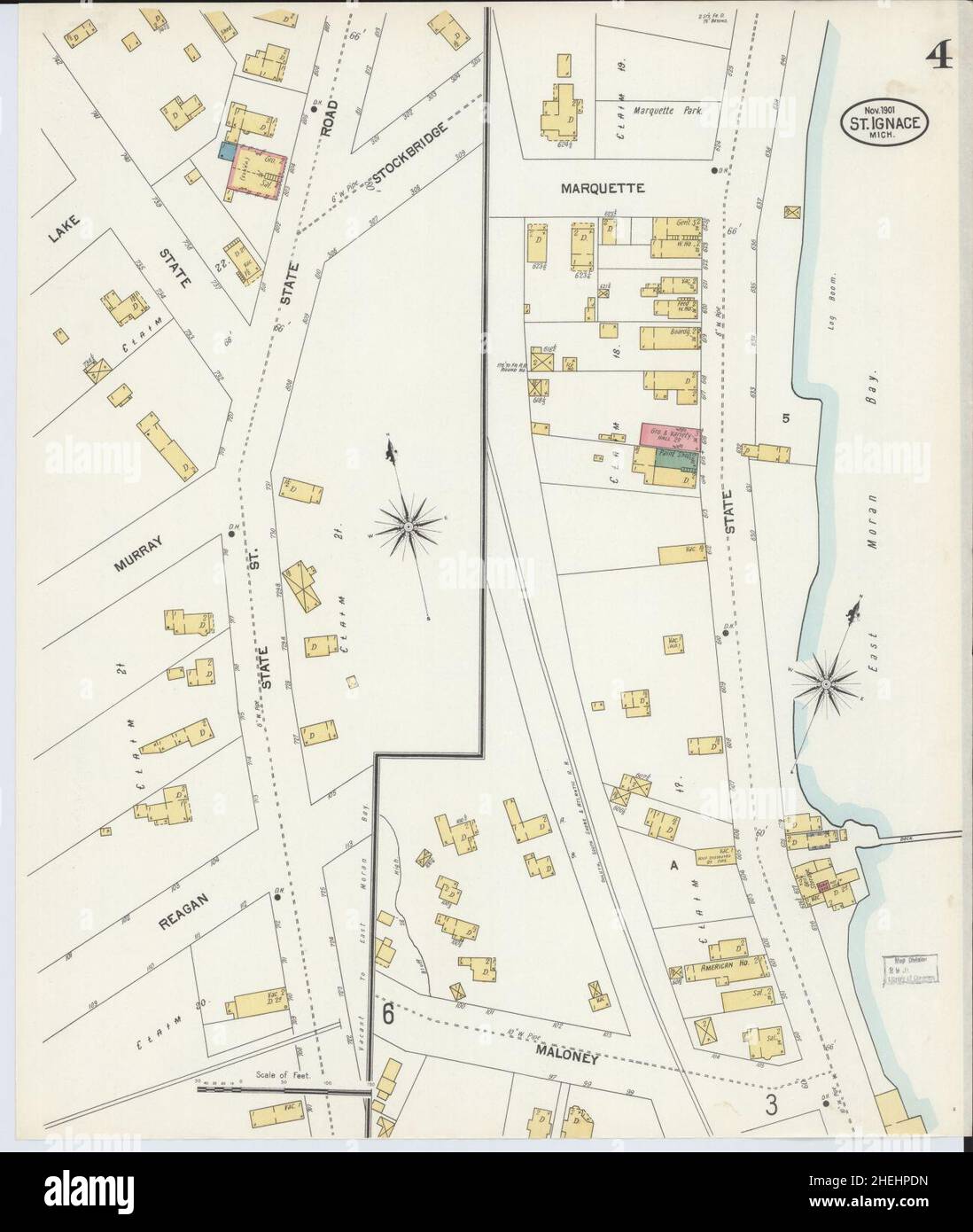 Ignace map hi-res stock photography and images - Alamy