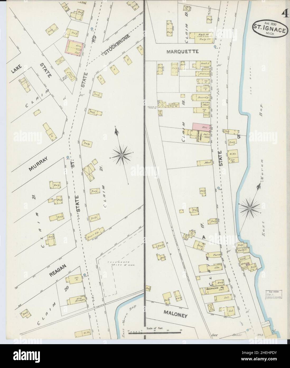 Ignace map hi-res stock photography and images - Alamy