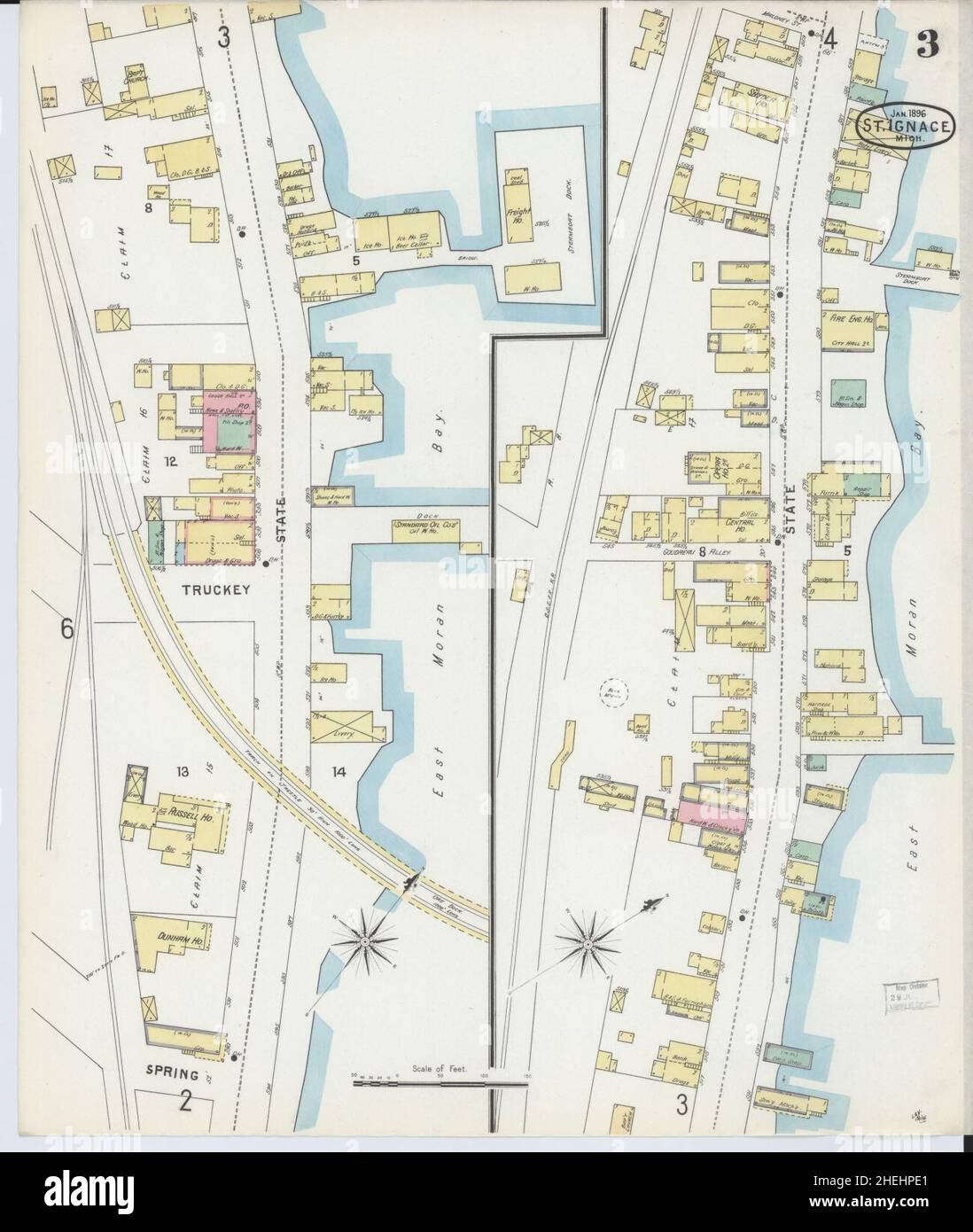 Map of ignace hi-res stock photography and images - Alamy