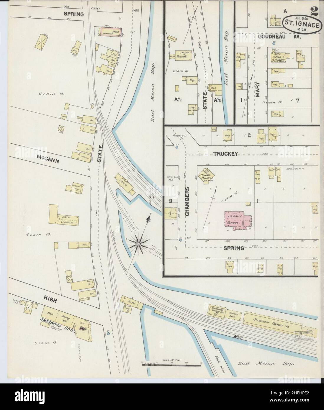 Map of ignace hi-res stock photography and images - Alamy