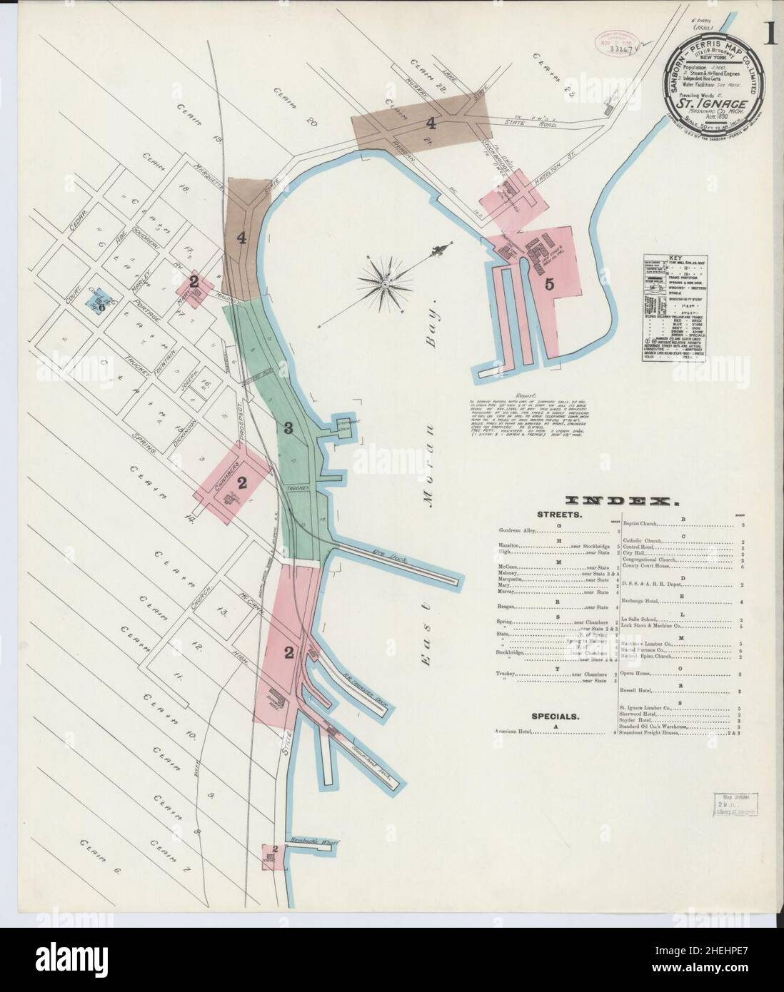 Map of ignace hi-res stock photography and images - Alamy