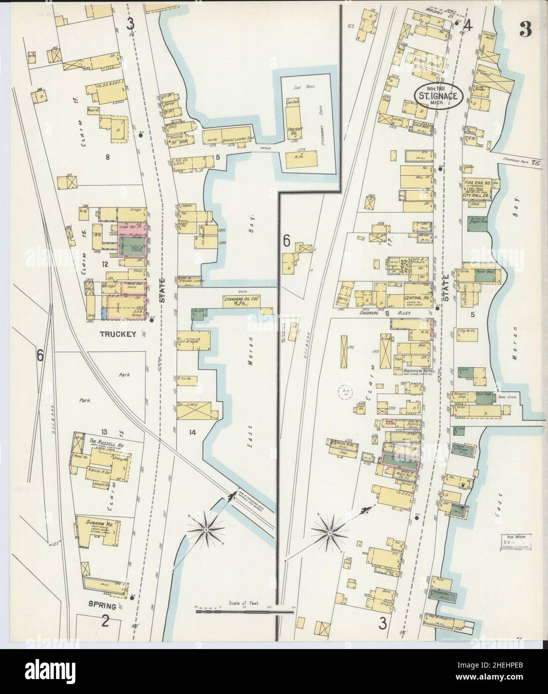 Map of ignace hi-res stock photography and images - Alamy