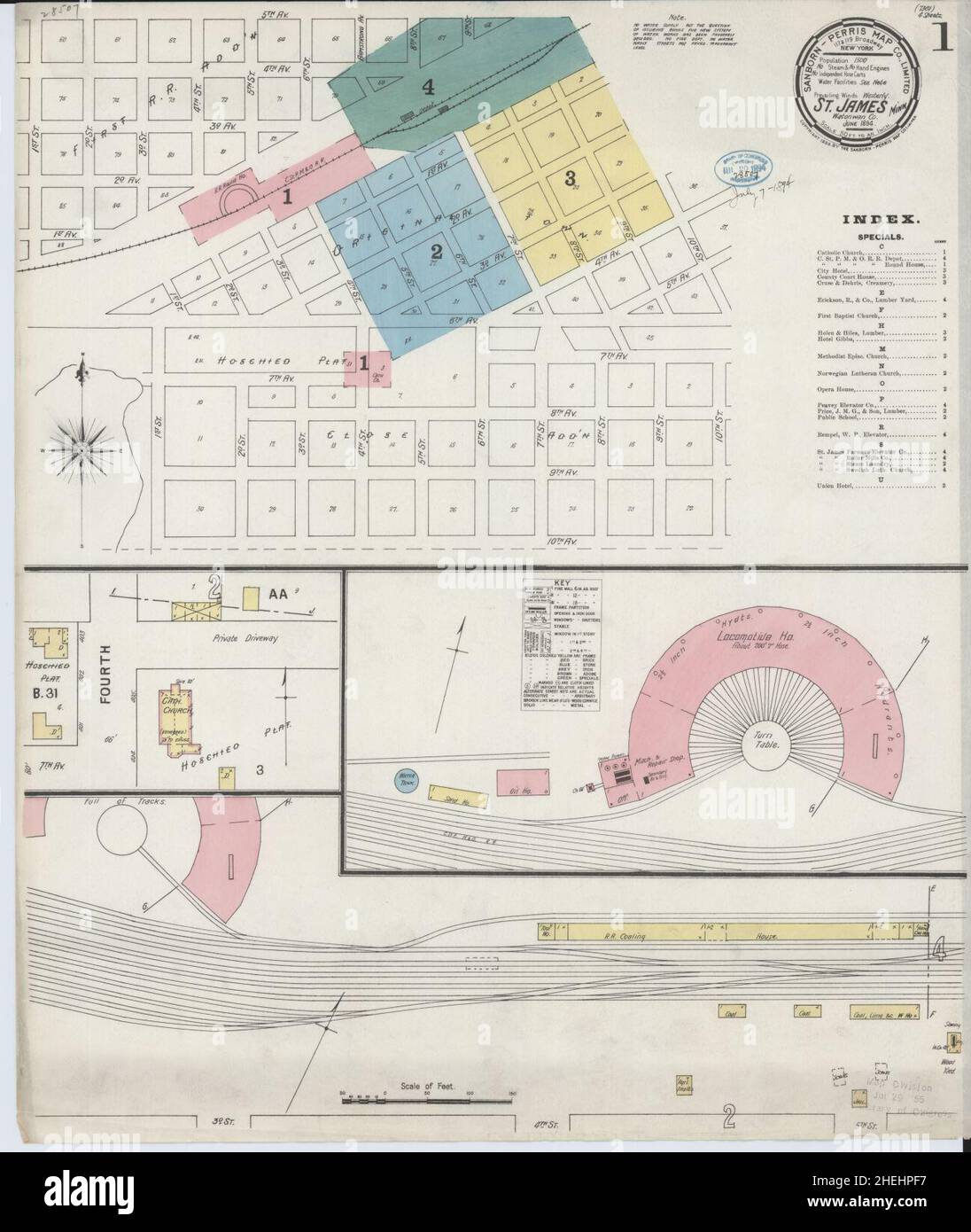 Watonwan county map hi-res stock photography and images - Alamy