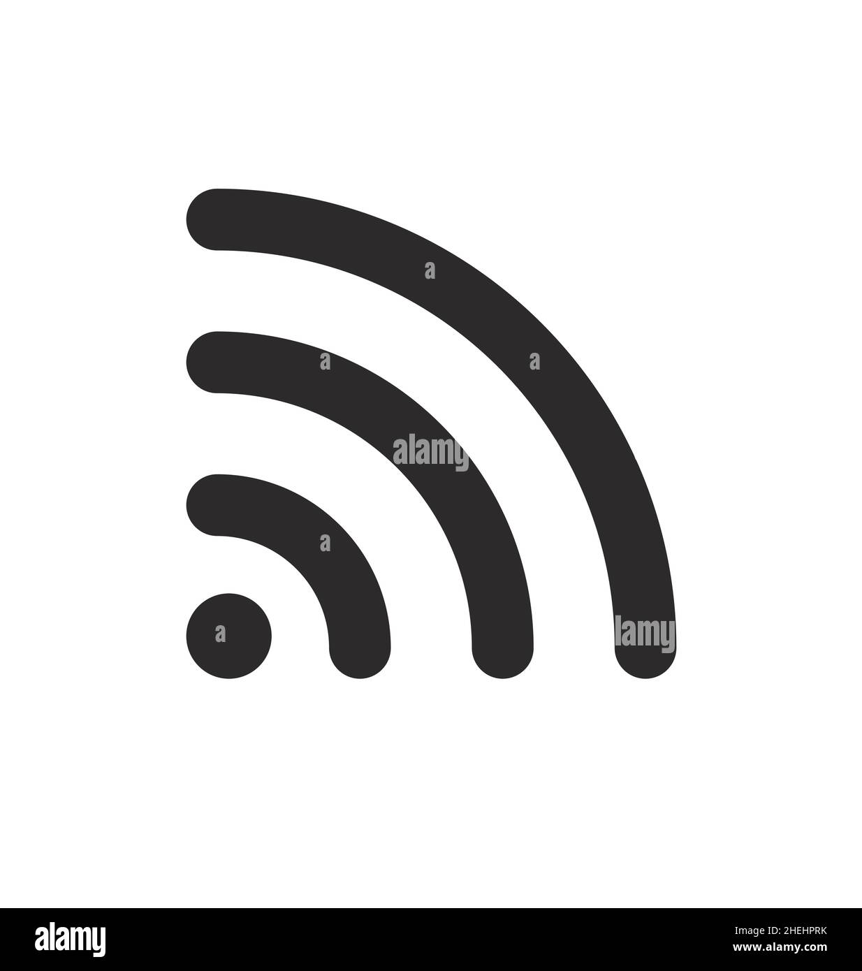 classic simple wireless internet wifi signal icon wi-fi symbol vector ...