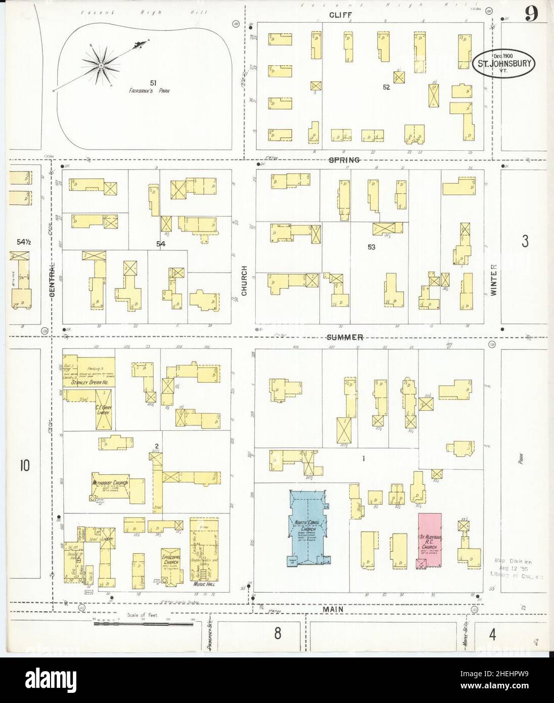 Sanborn Fire Insurance Map from Saint Johnsbury, Caledonia County ...
