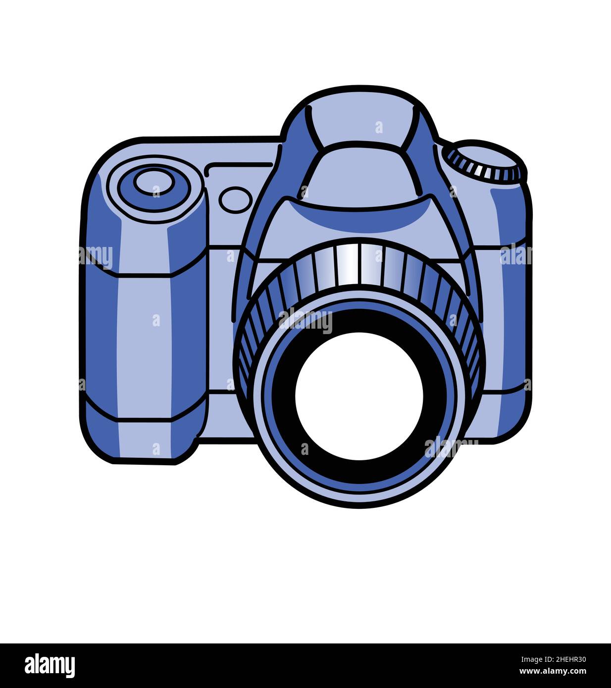 purple kids cartoon photography camera front view simple vector ...