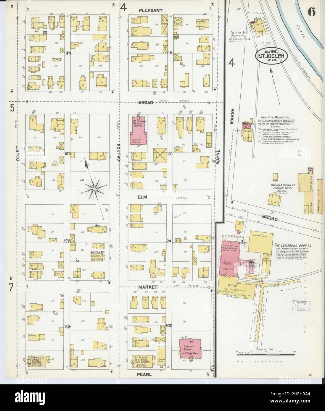 Sanborn Fire Insurance Map from Saint Joseph, Berrien County, Michigan ...