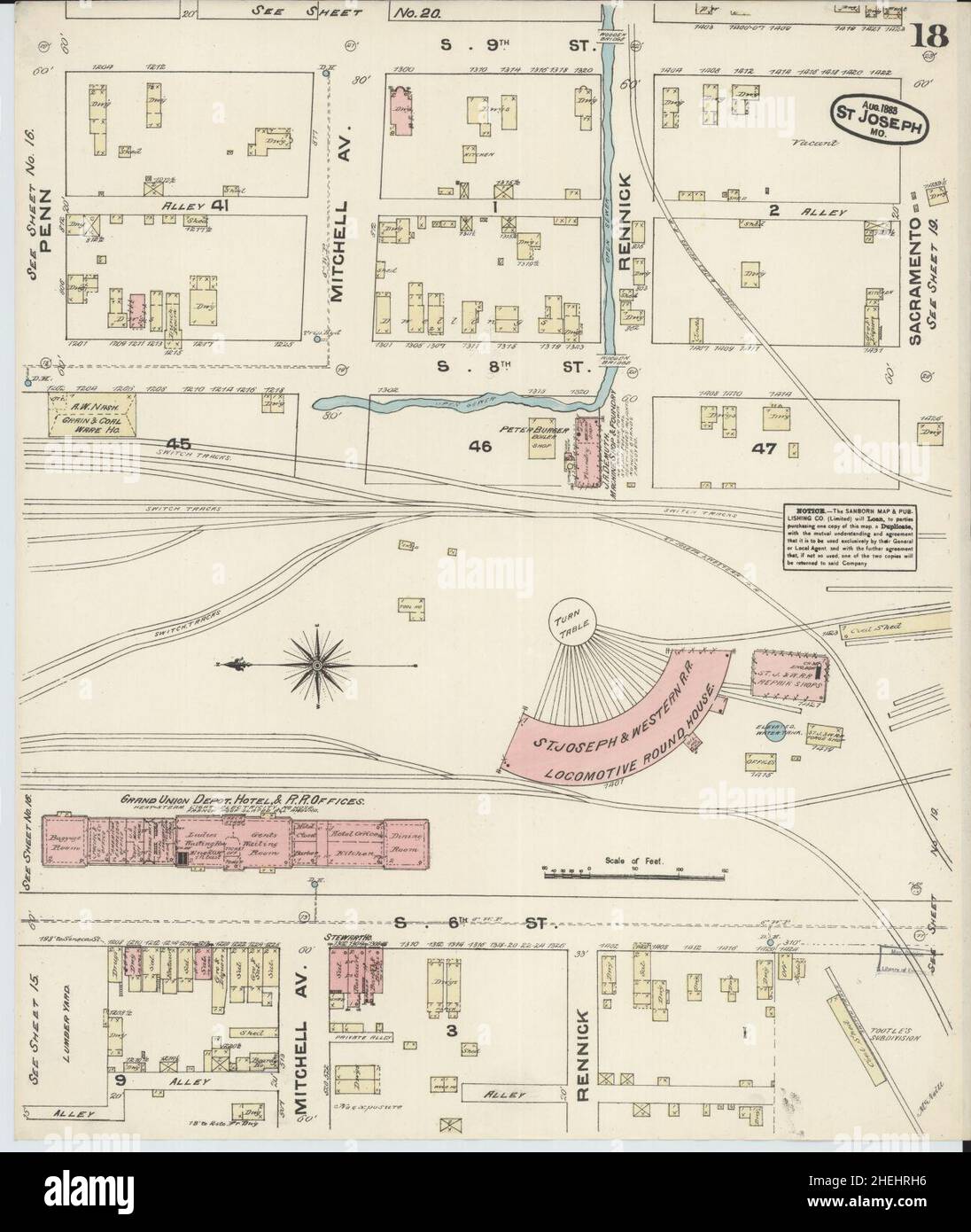 Buchanan missouri map hi-res stock photography and images - Alamy
