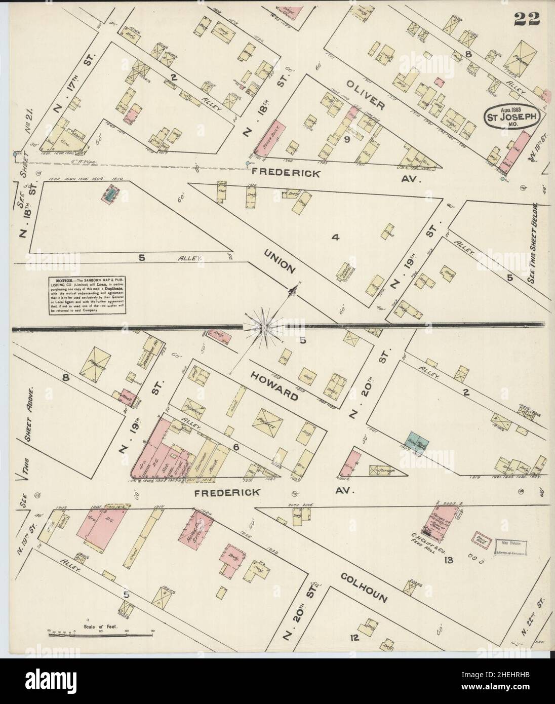 Buchanan missouri map hi-res stock photography and images - Alamy